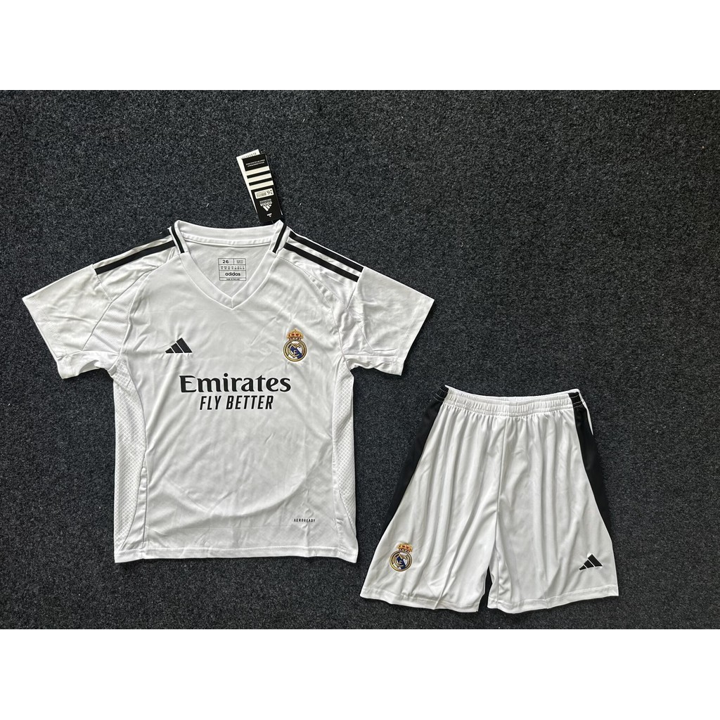 Children's Football Set 24-25 Real Madrid Home Stadium Children's ...