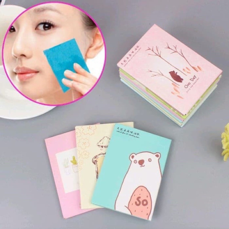Facial Oil Paper (50 Sheets) Facial Oil Control Paper Travel 50 Sheets ...