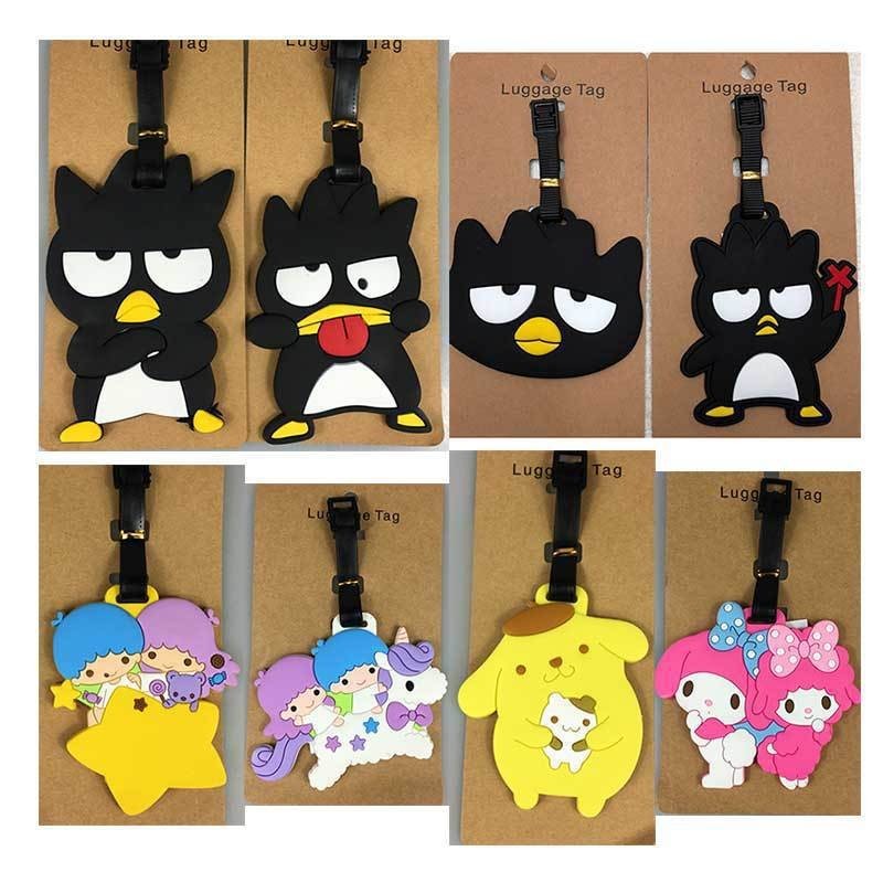 Sanrio Cartoon Little Twin Luggage Tag Women Cute Travel Luggage ID ...