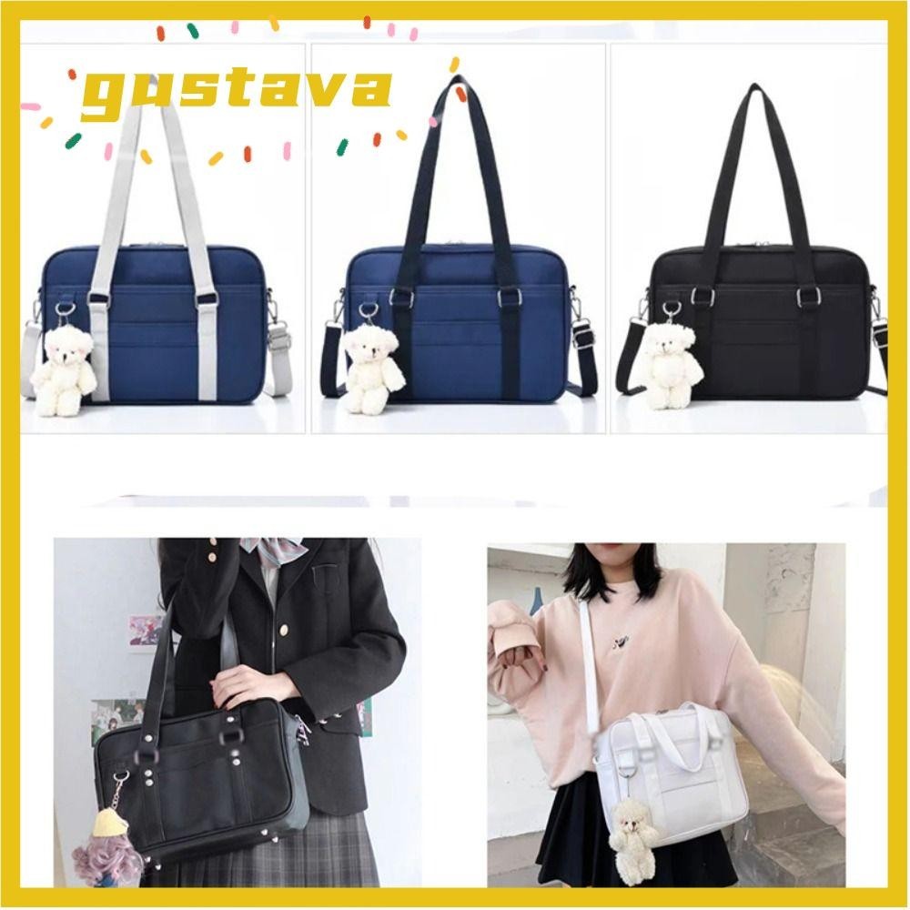 GUSTAVA JK Lolita Shoulder Bags, Cosplay Props Nylon Japanese Student ...