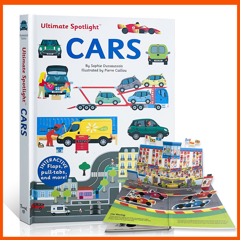 Ultimate Spotlight: Cars Flap Books Interactive picture 3D book for ...