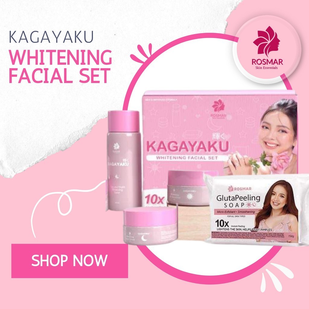 Rosmar Kagayaku Whitening Facial Set | NEW PACKAGING | Maintenance Set ...