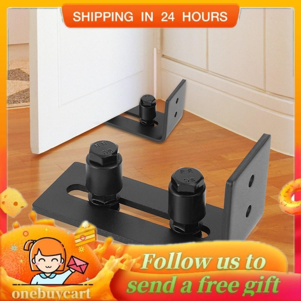 Onebuycart Adjustable Carbon Steel Door Guide Wall Mount Sliding Barn ...