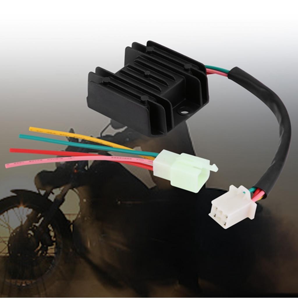 Awesomewell 4 Wires Motorcycle Voltage Rectifier Regulator for Boat ...
