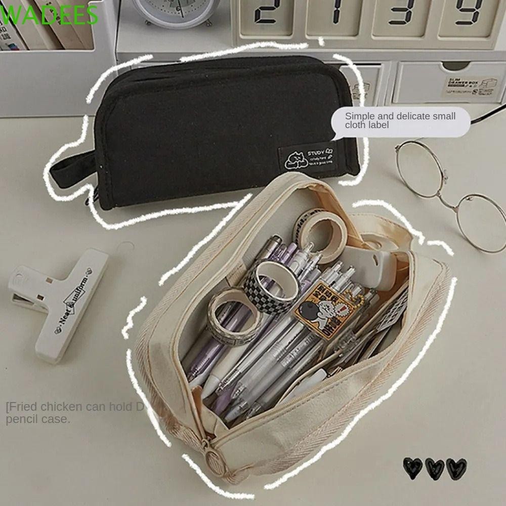 WADEES Pencil Case, Ins Simplicity High Capacity Pencil Bag, Back To ...