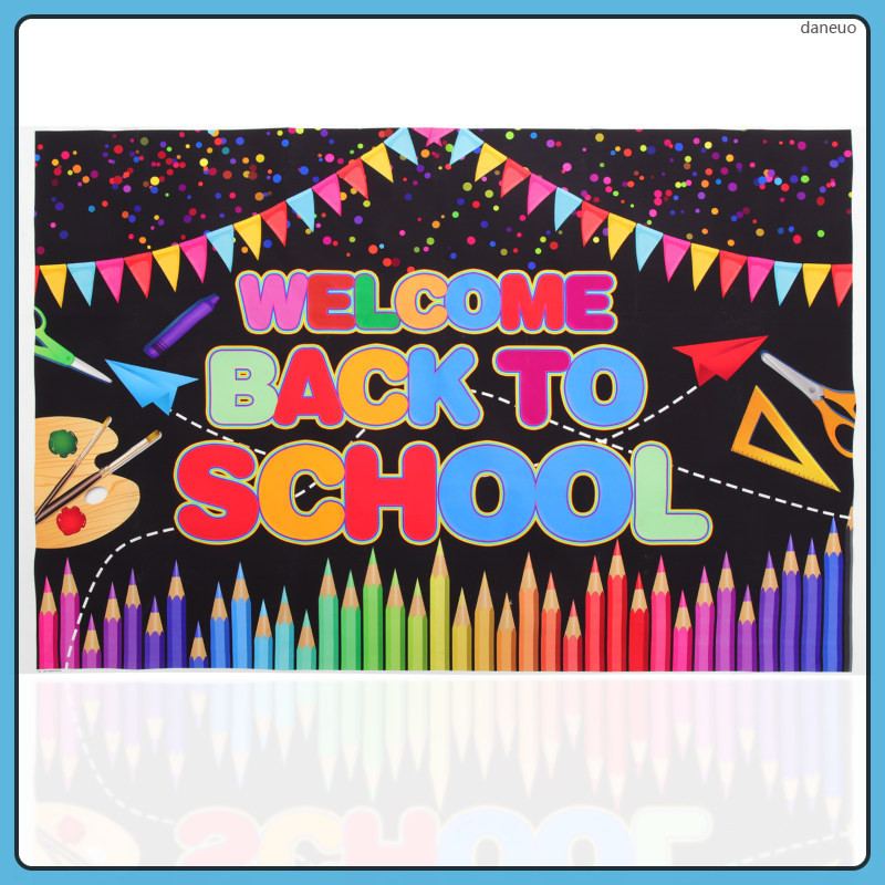 Back to School Backdrop Decor Supplies for Welcoming Decorations ...