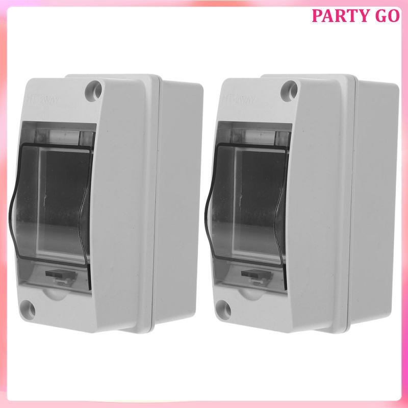 2 Way Distribution Box Electronic Junction Case Din Rail Enclosure ...