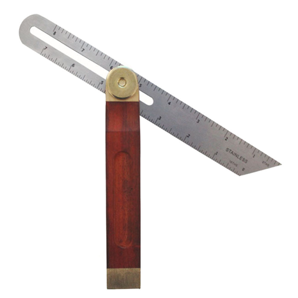 9 Inch Movable Angle Ruler Square Stainless Steel Ruler with Adjustable ...