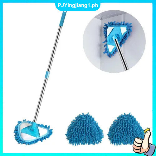 Multi-Purpose Rotatory Mop Triangle Cleaning Mop Telescopic Mop Wall ...
