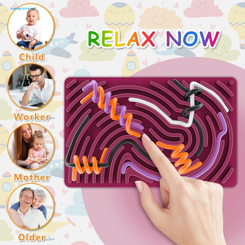 KPL Colorful Stick Fidget Toy Kids Activity Board Colorful Silicone ...