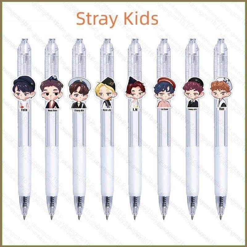 Stray Kids Click ball pen cartoon cute gel pen Bang Chan Chang-Bin ...
