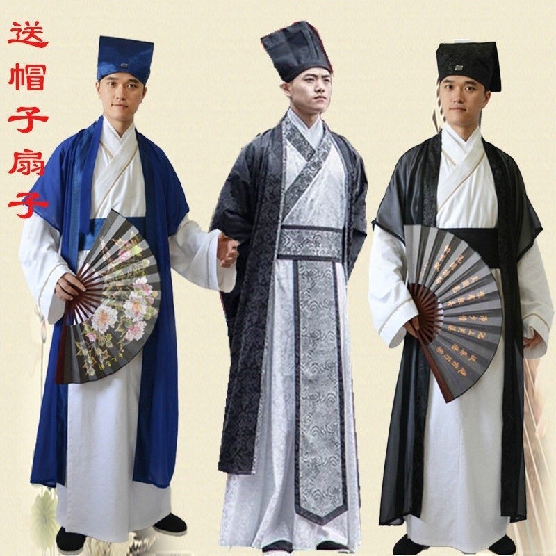 Ancient scholar in ancient clothing ethnic costumes outfit Hanfu men's ...