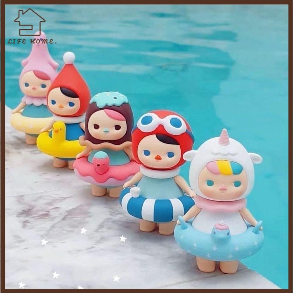 YELGIRL Box, Cute Pucky Pool Babies Series Anime Cartoon Figure Model ...