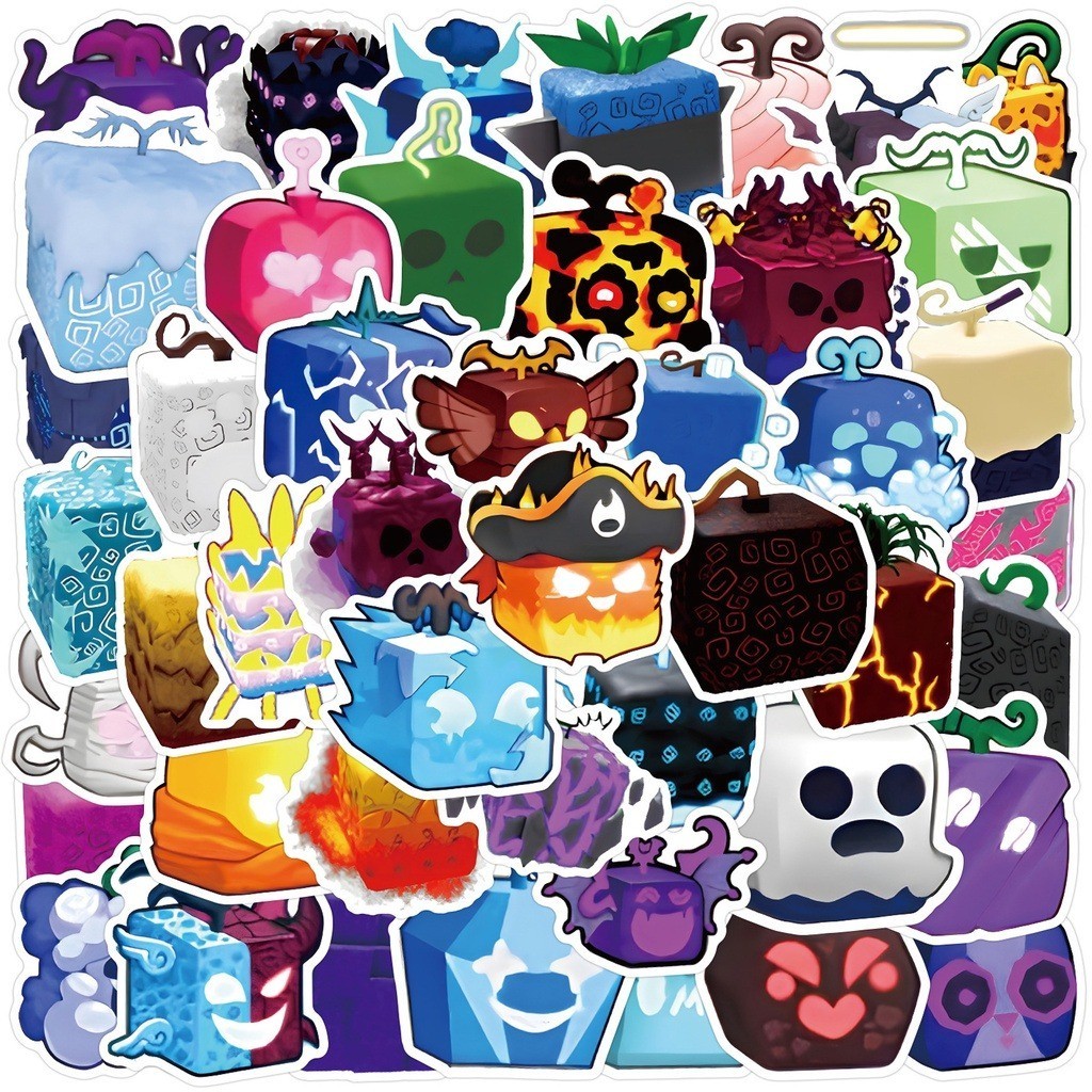 Y&P| Blox Fruits Stickers Set Video Games Graffiti Waterproof Decals ...