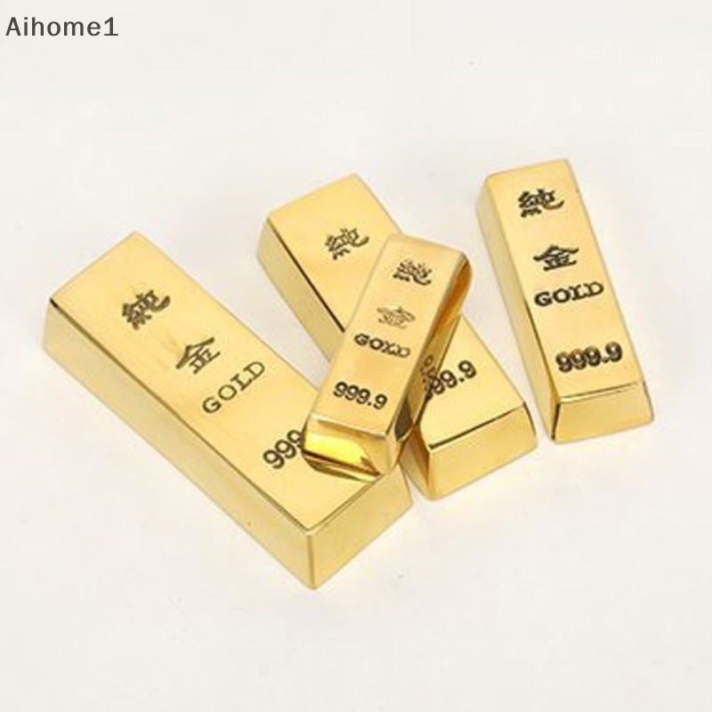 Aiho Pure copper imitation gold bar fake gold bar ingot brass solid ...