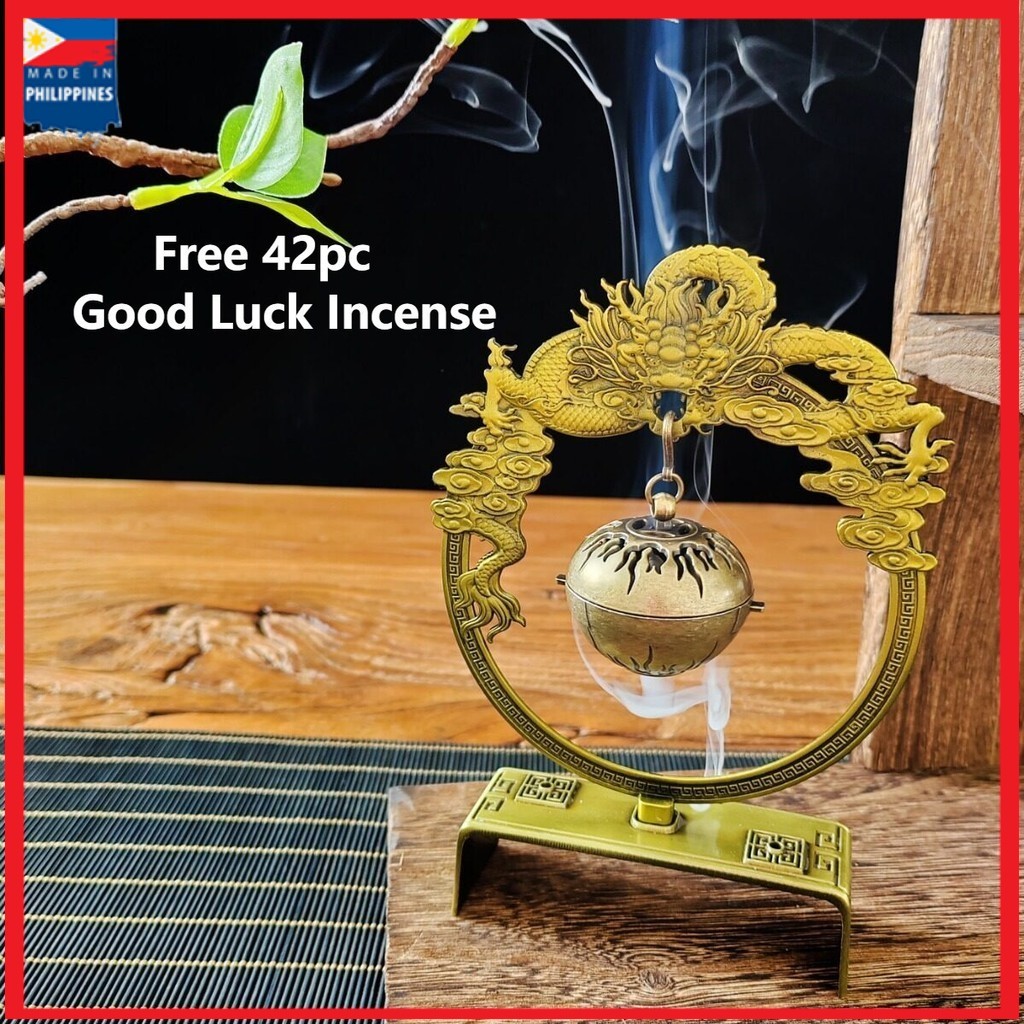 Lucky Charms 2025 Incense Burner Retro Metal Incense Holder Room Living ...