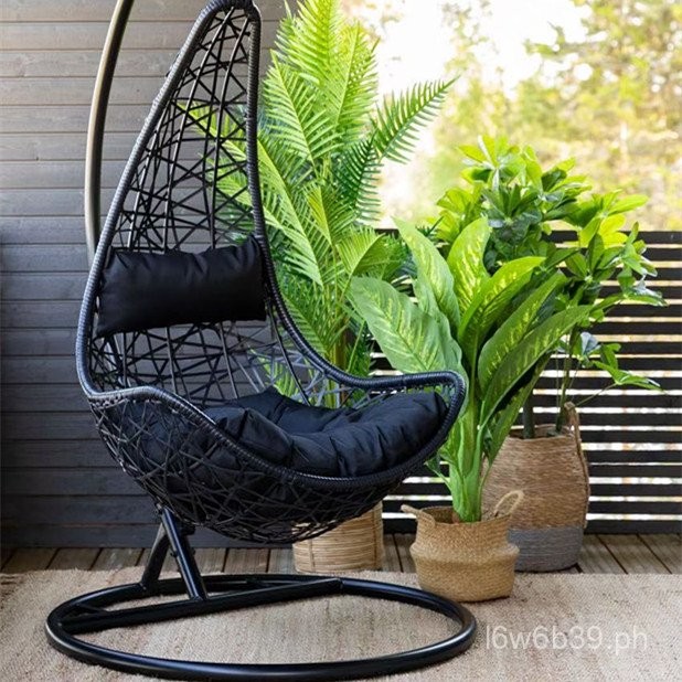 Hanging Basket Rattan Chair Home Rocking Chair Indoor Balcony Hanging ...