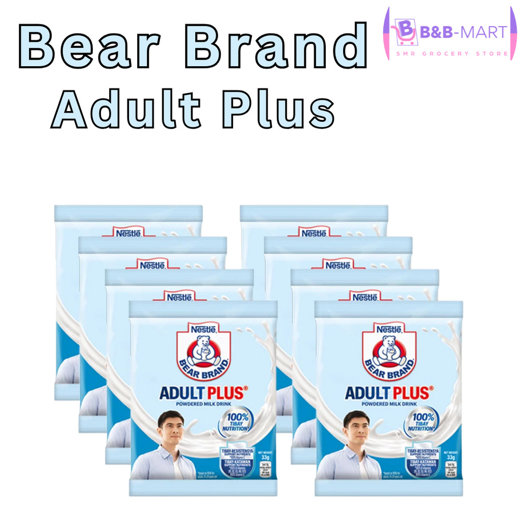 Bear Brand Adult Plus 33 Grams Boosting Immune System 8 Pieces Grocery ...