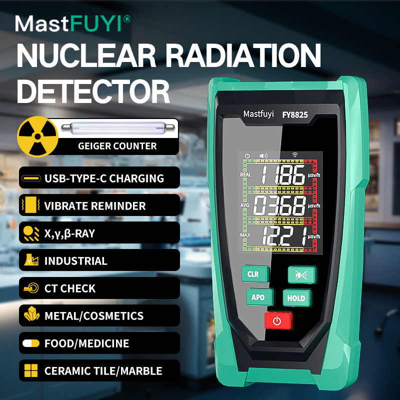 Nuclear Radiation Detector X/γ/β Ray Radioactivity Tester USB Charging ...