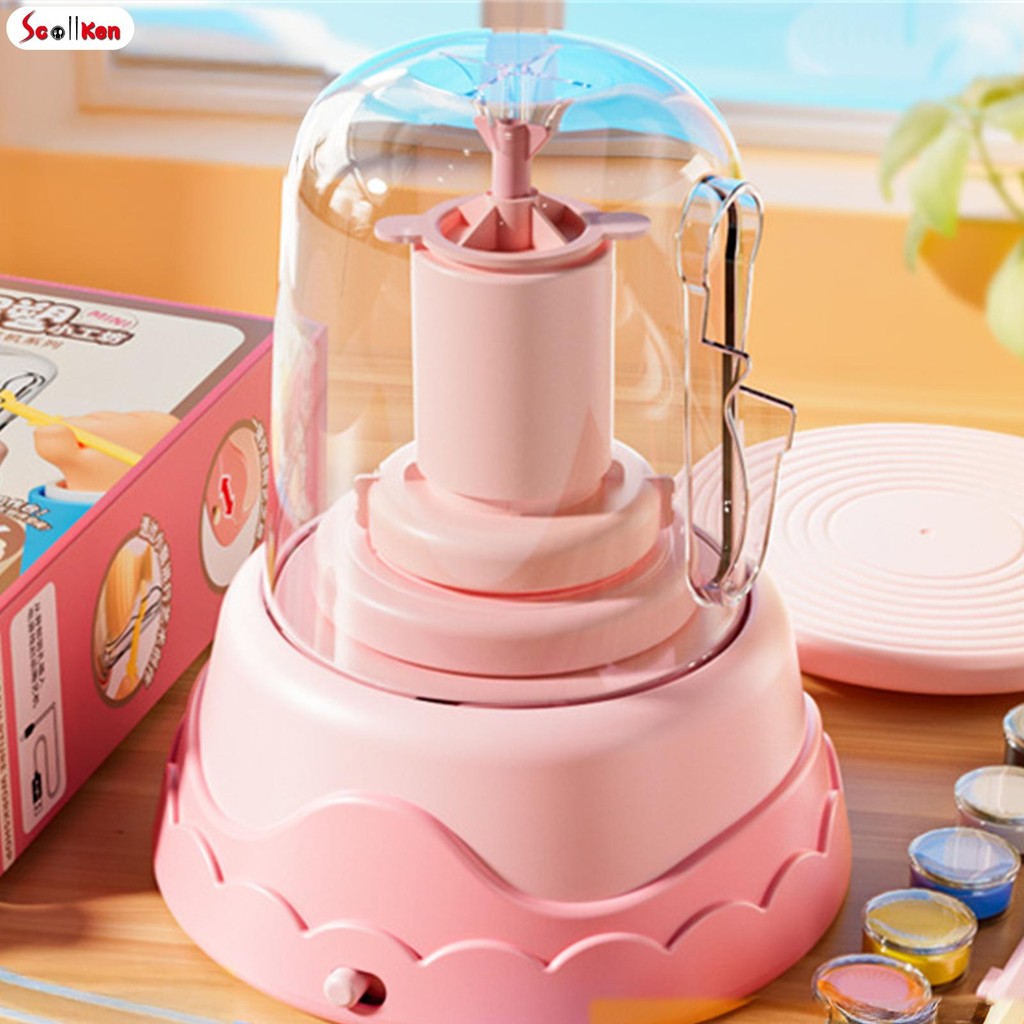 Handmake DIY Ceramic Pottery Machine Hand-Painted Embryo Drawing ...