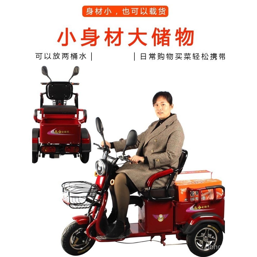 Electric Tricycle for Home Use, New Model, Small Size, Suitable for ...