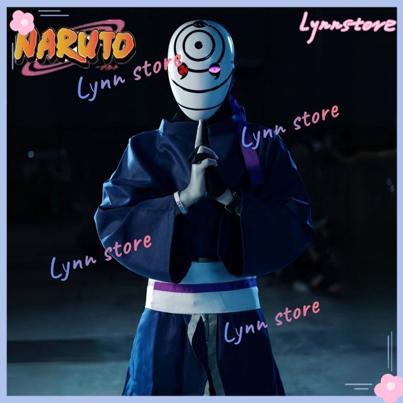 Obito Uchiha Cosplay Costume Mask Set NARUTO Obito Uchiha Cosplay ...