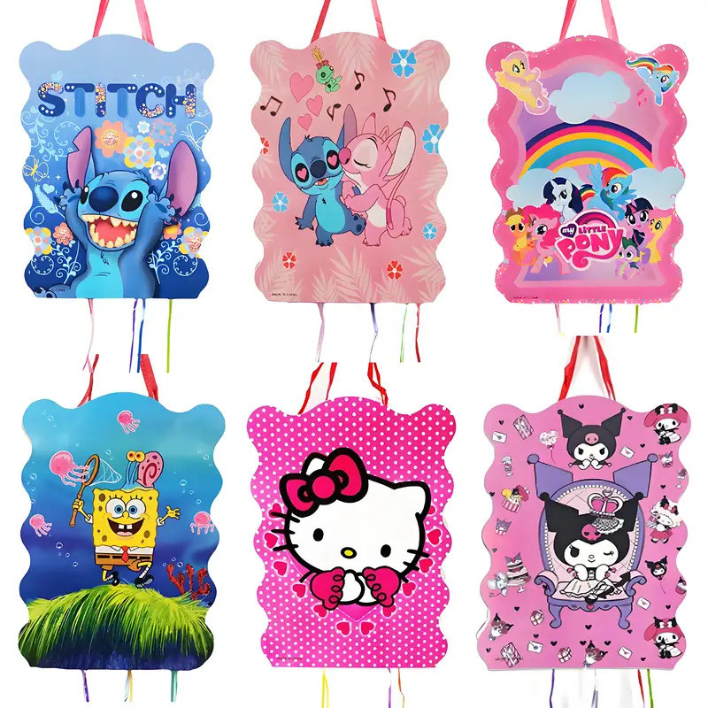 1PCS 30cm*40cm*9cm Lilo and Stitch Kuromi Pinata for Kids, Hello Kitty ...
