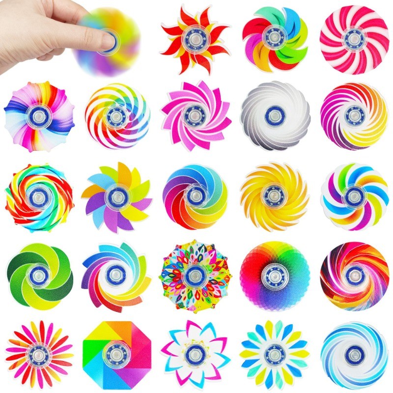 Finger Spinning Tops Acrylic Colorful Finger Spinner for Kids ...