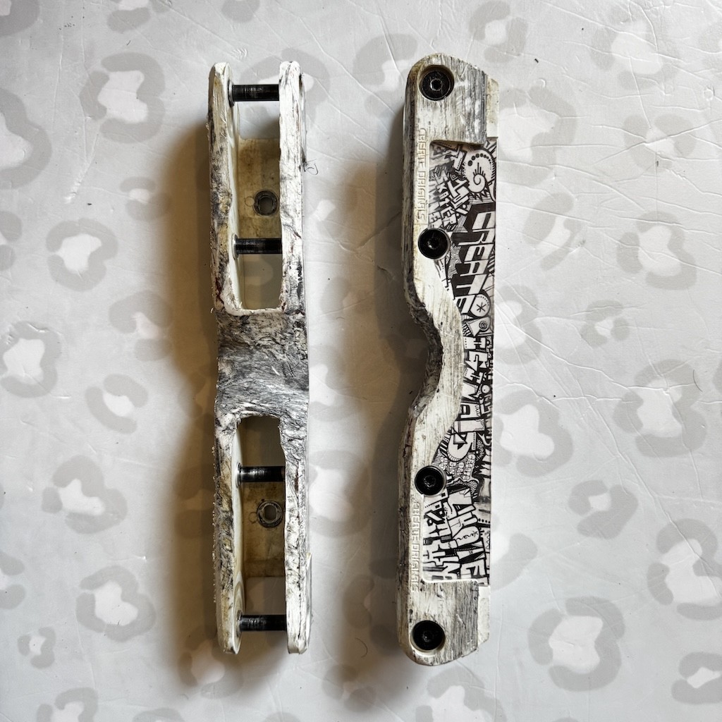 CREATE - White UFS Aggressive Inline Skate Frames (LARGE / USED ...