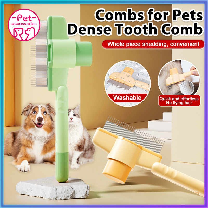 Pet Hair Removal Needle Comb Dog Cat Solid Durable Removers Tangled ...