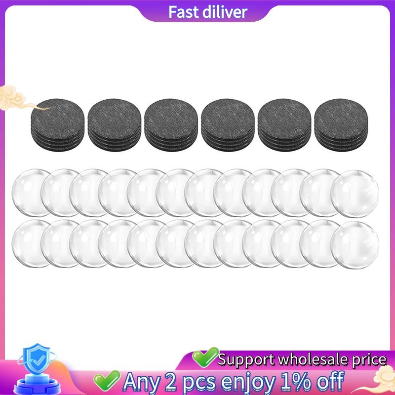 In -24 Sets Craft Fridge Magnet Glass Ceramic Magnet with Adhesive ...