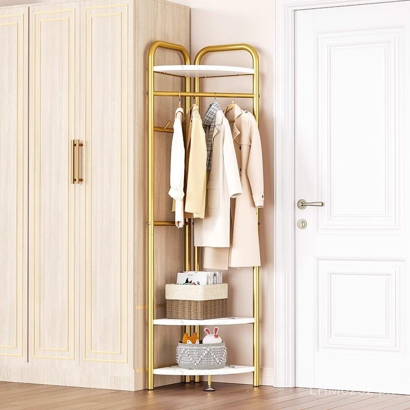 Household Corner Clothes Rack, Floor-standing Small Clothes Hanger ...