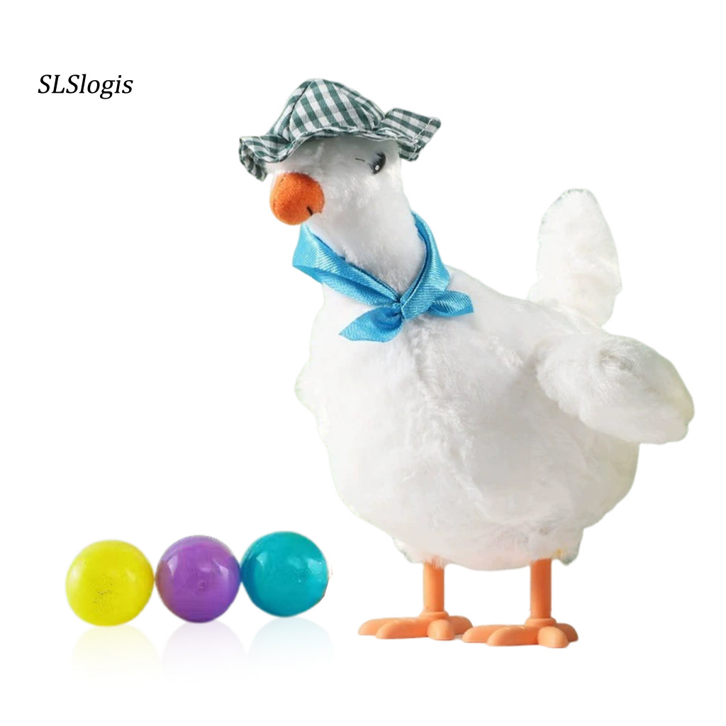 SLS_ Hen Laying Eggs Toy Children Hen Toy with Moving Wings Electric ...