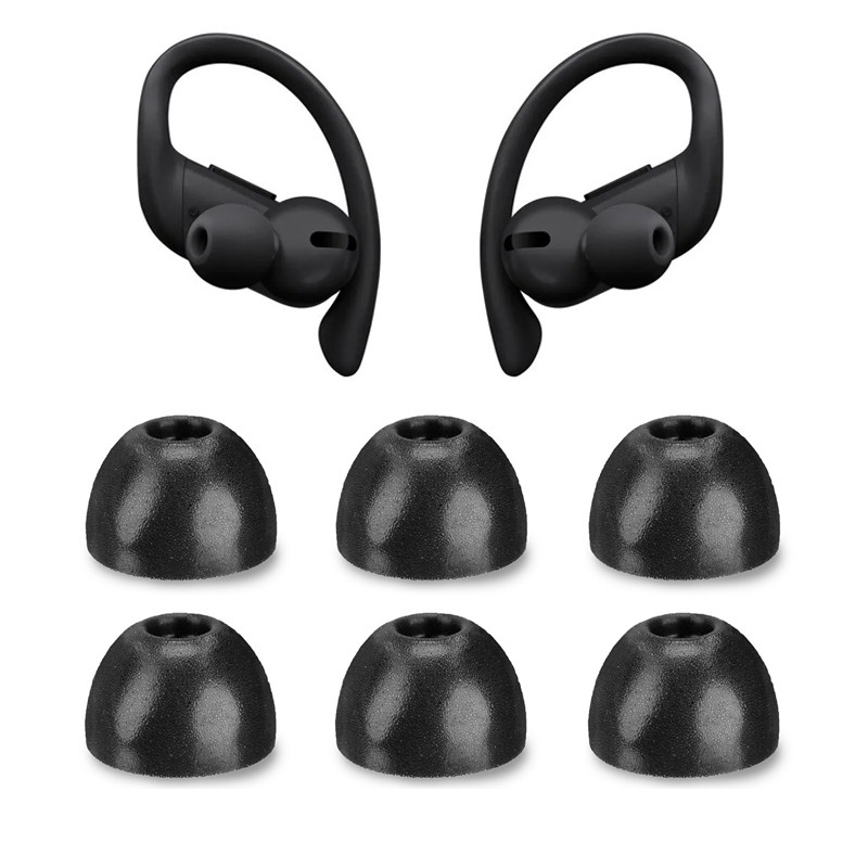 3 Pairs Memory Foam Ear tips Compatible with Powerbeats Pro 2 ...