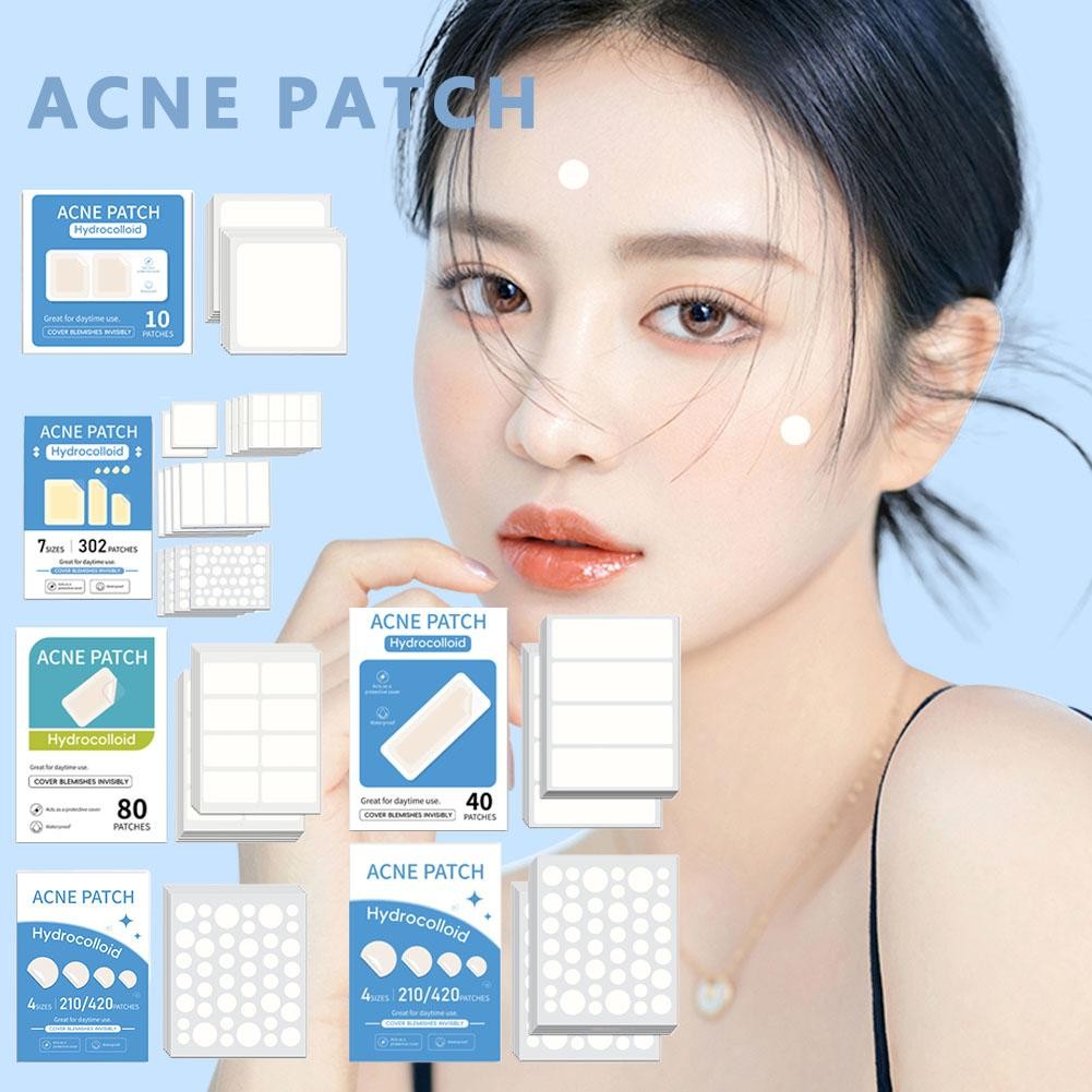 Salicylic Acid Pimple Stickers Hydrocolloid Acne Patch White Invisible ...