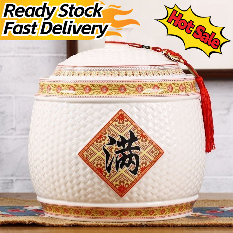 【PH Stock Fast Delivery】[High Quality] Ceramic Rice Storage/Rice ...