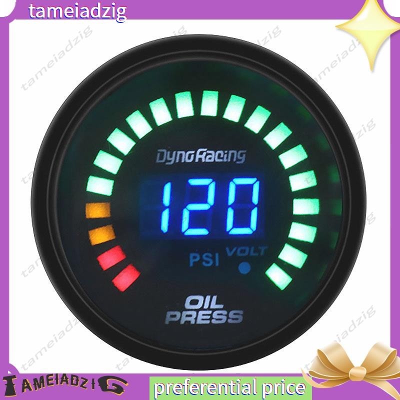 【tameiadzig】Dyno Racing 2 Inch 52mm Car Digital Analog LED Oil Pressure ...