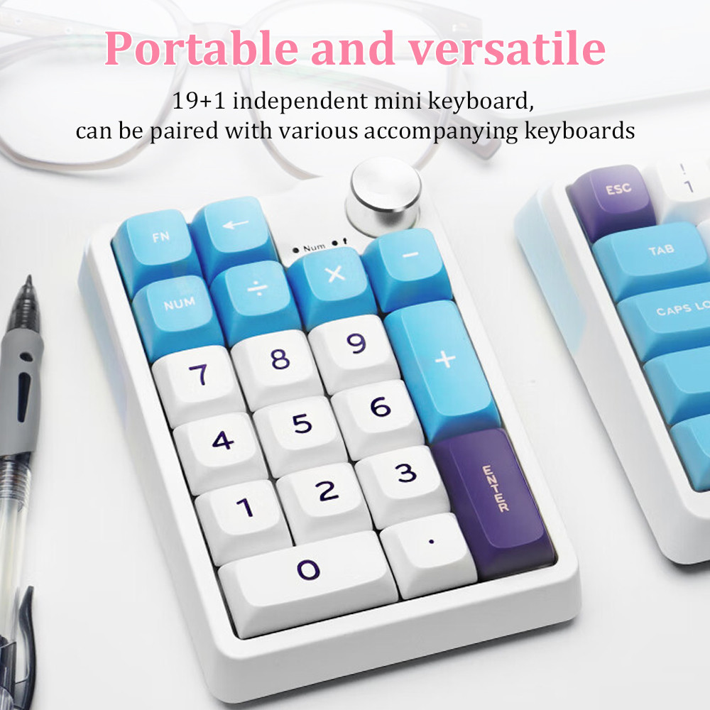 Kzzi K20 Keypad Mini Keyboard Tri Mode Bluetooth Wireless Gasket ...
