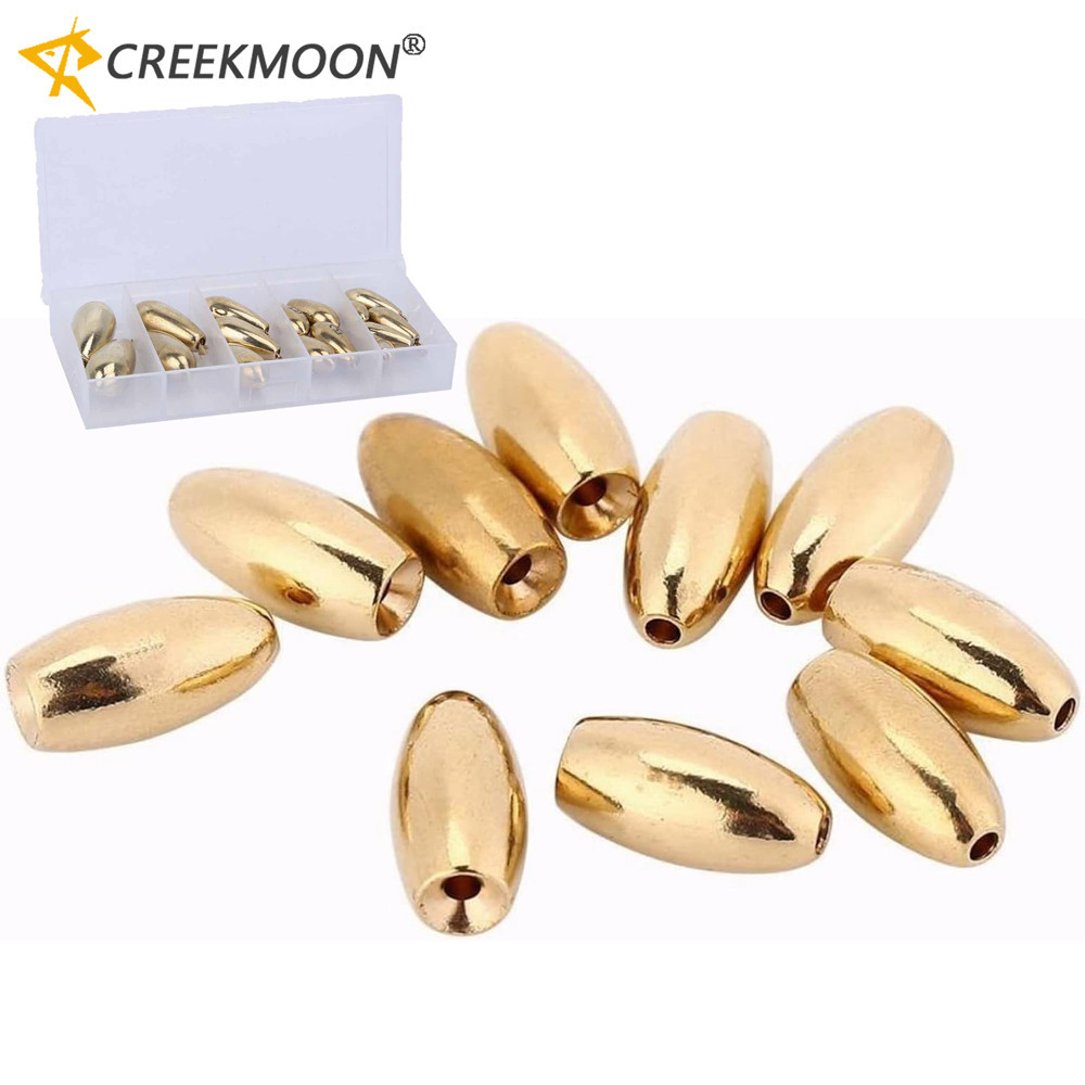 Creekmoon 21pcs/Box 10g,7g,5g,3.5g Fishing Weights Line Sinkers Sharped ...
