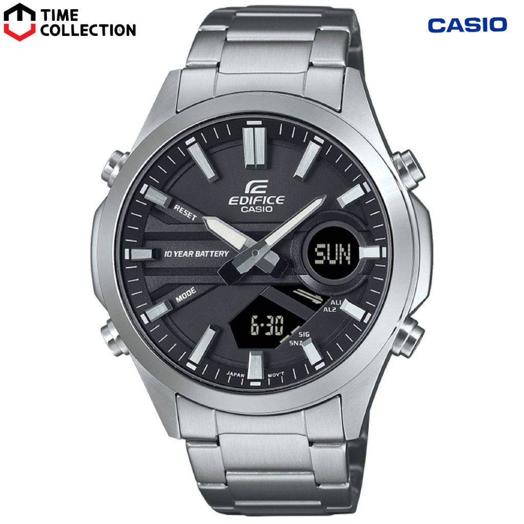 Casio Edifice EFV-C120D-1A Digital Analog Stainless Steel Strap Watch ...