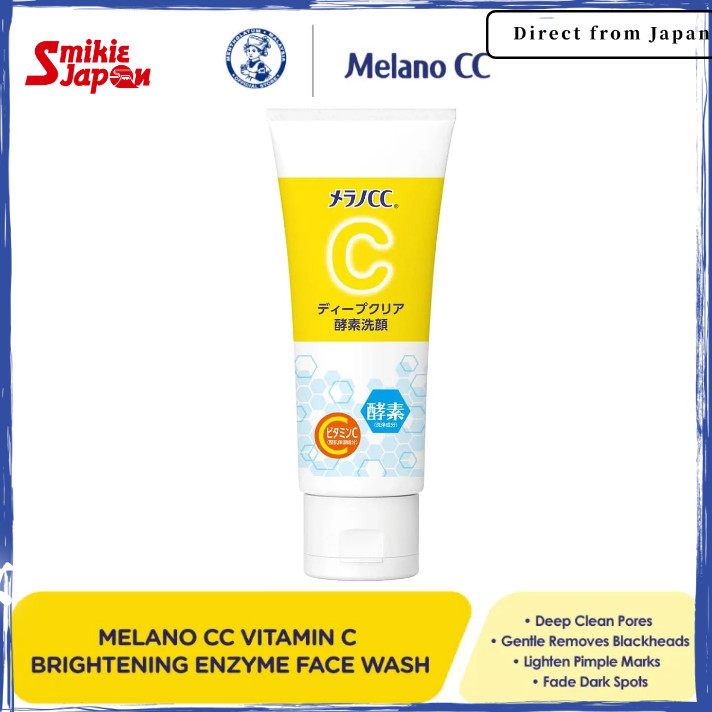 Melano CC Vitamin C Brightening Enzyme Face Wash 130g Made In Japan - Direct From Japan | Shopee ...