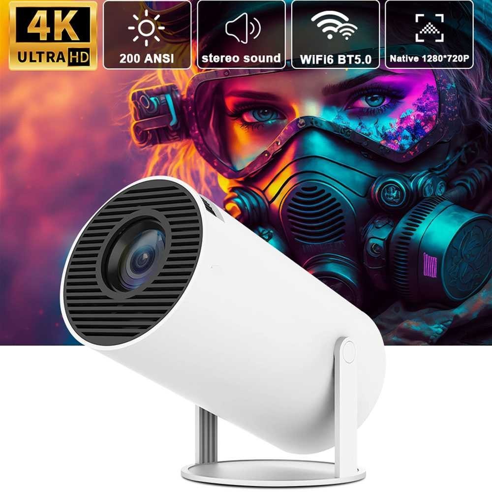 Mini Projector HY300 Portable Android 11 WiFi Bluetooth 200 ANSI Lumens ...