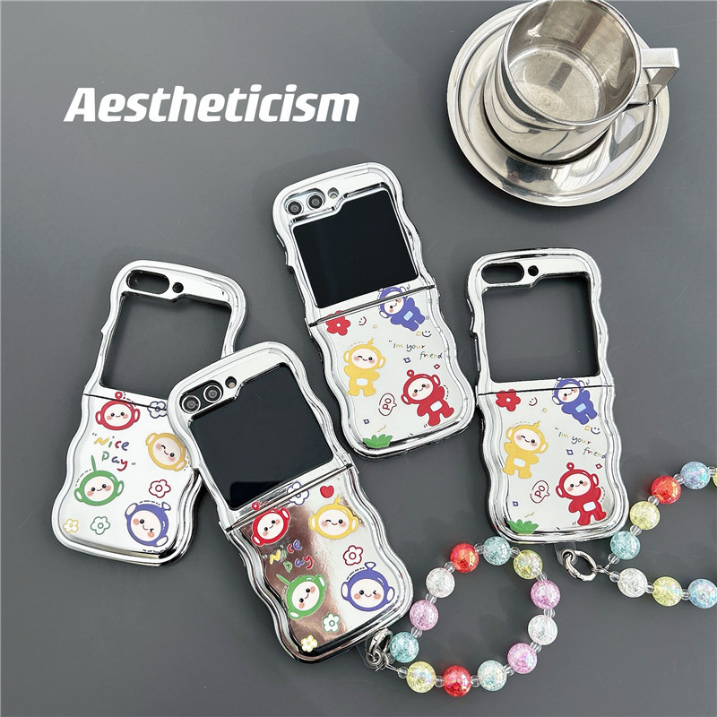 Electroplated teletubbies Tpu Compatible for Samsung Galaxy Z Flip 4 3 ...