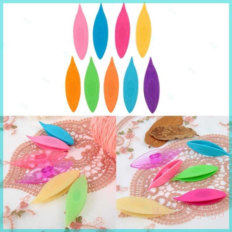 JoJo DIY Shuttle Craft Tool Colorful Plastic Tatting Shuttles Weaving ...