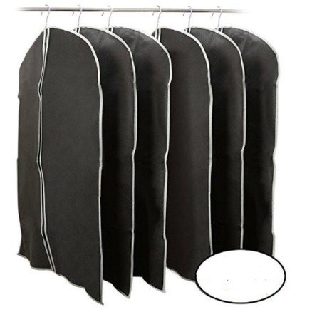 BILL Black Suit Dust Cover Bag Garment Formal Dress Storage Zip Bag ...
