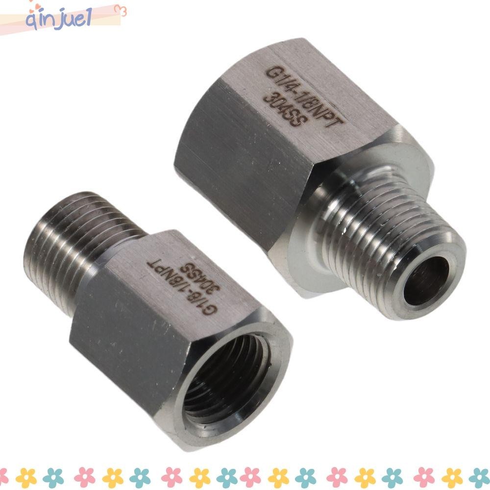 QINJUE1 Reducing Pipe Fitting Adapter, Stainless Steel 1/8 1/4 3/8 1/2 ...