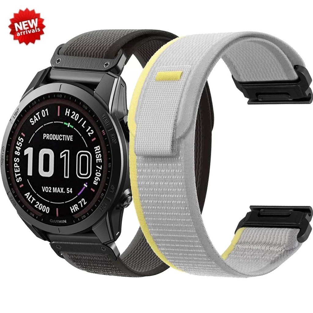 26mm 22mm For Garmin Loop Nylon Strap Fenix 7 7X 6X 6 Pro 5 5X Plus 3 ...