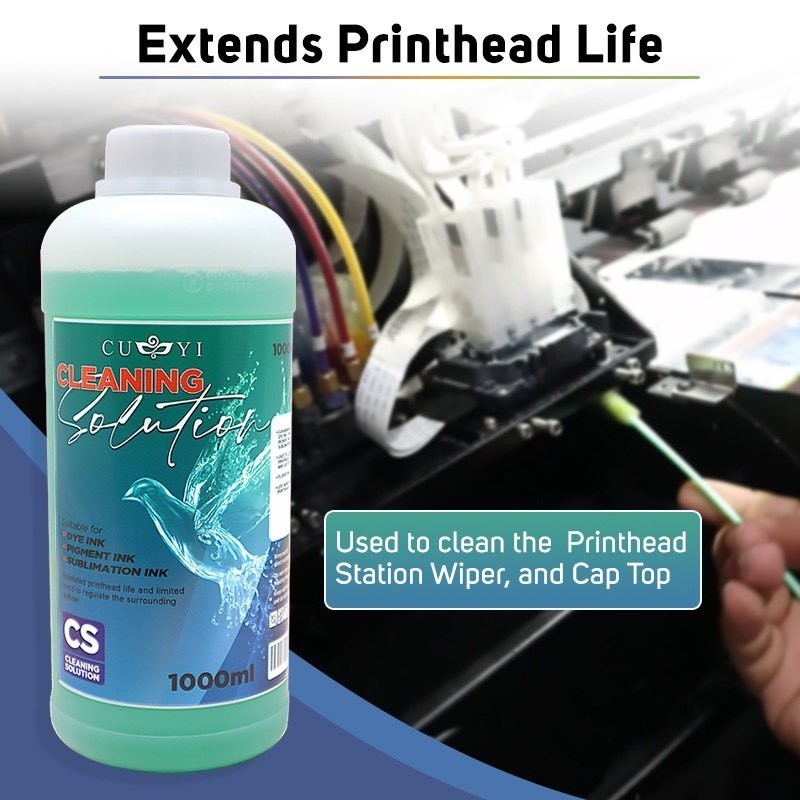 1 PCS -- 1000ml CUYI Cleaning Solution for Inkjet Printers | Shopee ...