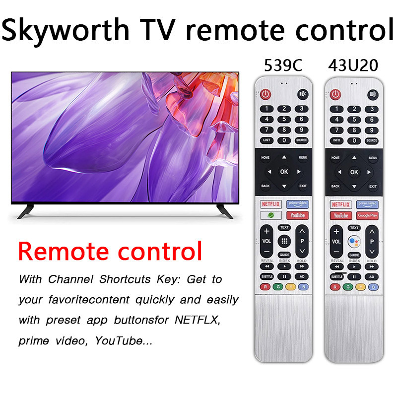 Skyworth Android TV REMOTE For Smart TV 43U20 / 539C | Shopee Philippines