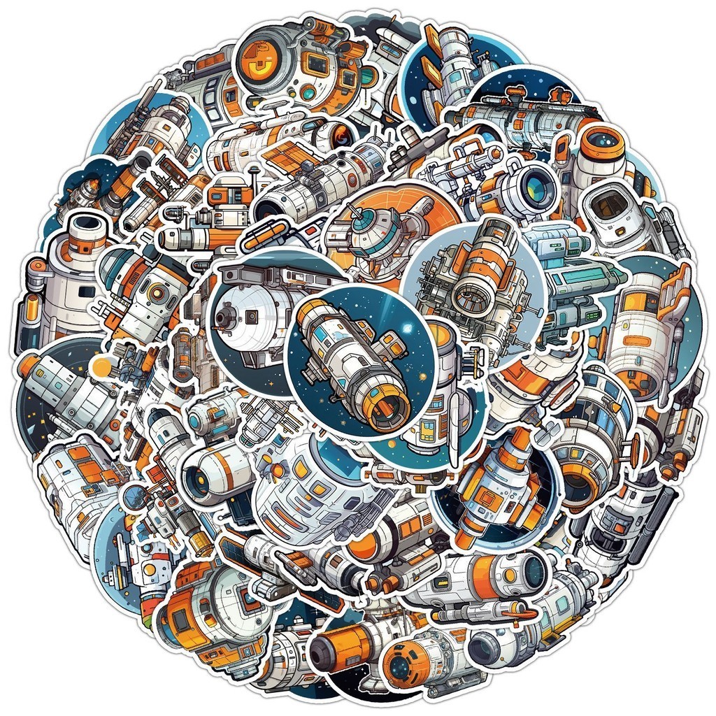 50PCS Universe The Space Station Waterproof Graffiti Stickers for ...
